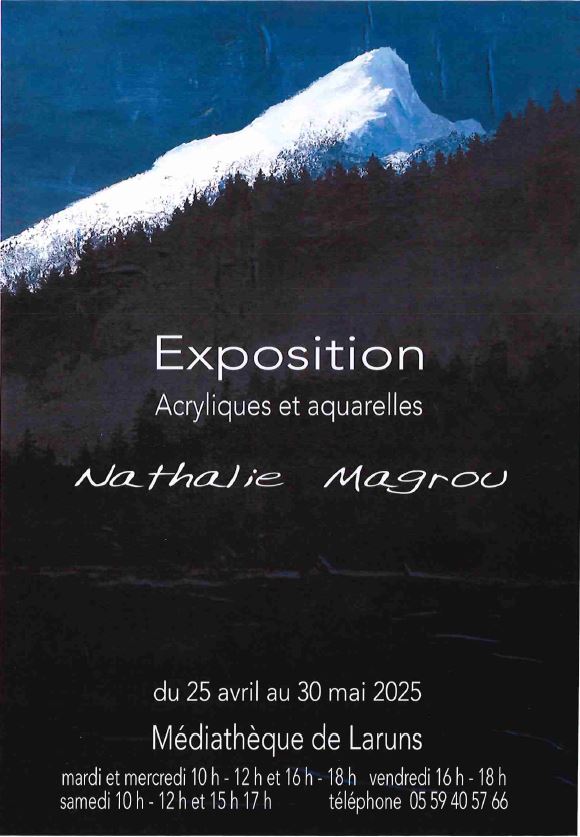 Exposition acryliques et aquarelles Nathalie Magrou